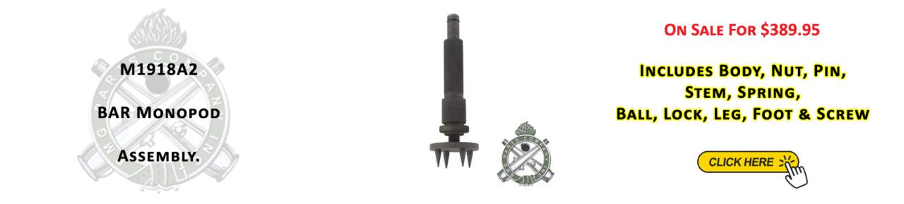 Browning Machine Gun M1918 BAR - Browning Machine Gun Parts